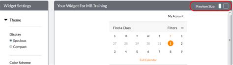 Schedule Widget Setup And Options Branded Web Tools