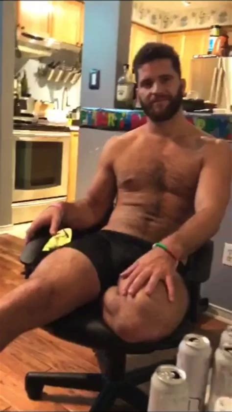 Stripped Cute Hunk Flashes His Dick In Front…