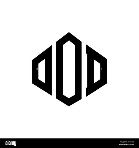 Ood Letter Logo Design With Polygon Shape Ood Polygon And Cube Shape Logo Design Ood Hexagon