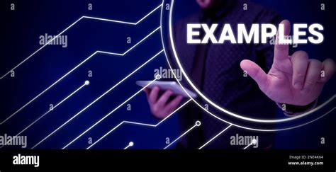 Conceptual Display Examples Business Concept Photo Sample Model To Follow Guide Explanation For