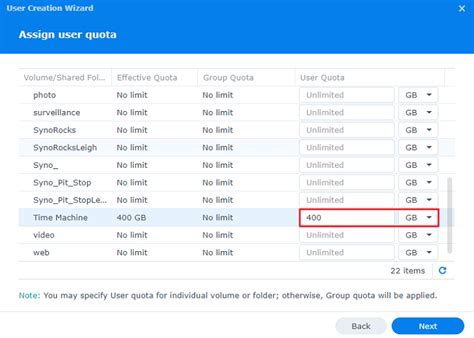 How Can I Limit The Amount Of Space Taken Up By Time Machine Backup Data Synology Knowledge