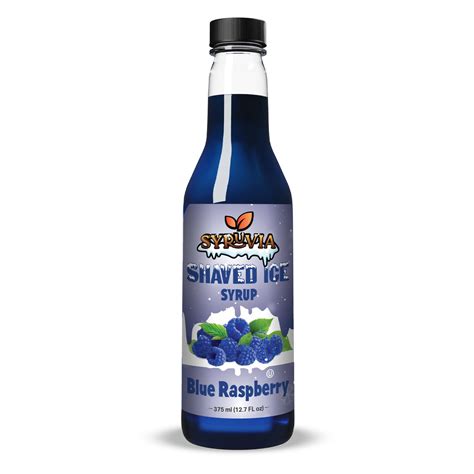 Shaved Ice Blue Raspberry Syrup Syruvia