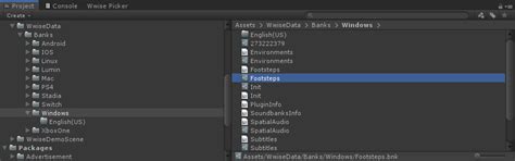 Installing The Wwise Unity Addressables Package