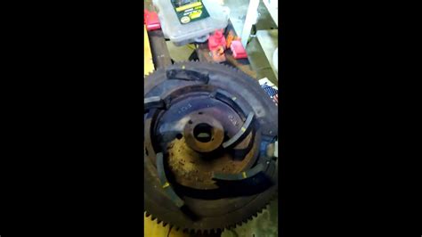 Kohler M18 Magnum Backfire through exhaust on start. Alternator magnet fail. - YouTube