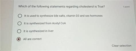 Solved Which of the following statements regarding | Chegg.com