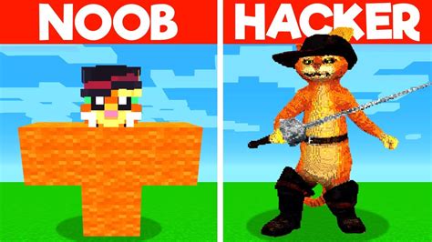 NOOB VS HACKER PUSS IN BOOTS Build Challenge YouTube