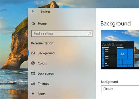 Tip How To Disable New Fluent Design Transparency Effects In Windows 10 Askvg