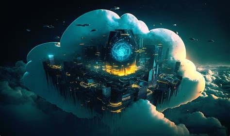 Premium Photo Innovations In Cyber Cloud Security To Protect Sensitive Smart City Data And