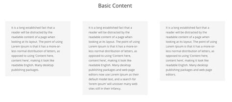Basic Column Example Sitename