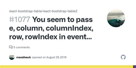 You Seem To Pass E Column ColumnIndex Row RowIndex In Events But Not HeaderEvents