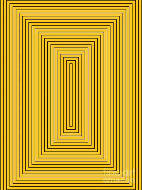 Rectangles Yellow Black Drawing By Heidi De Leeuw Fine Art America