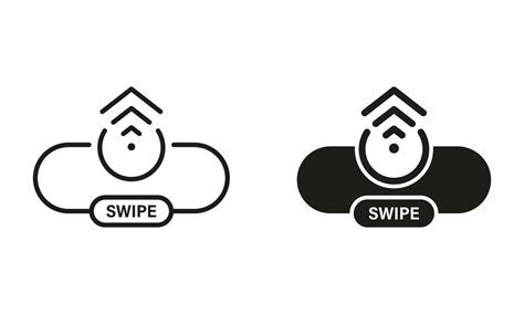swipe up button arrow up creative symbol collection on white