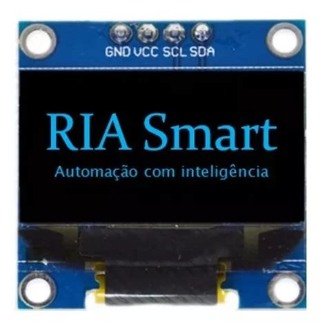 Display Oled I2c 1 3 Polegada 128x64 Pixel 4 Pinos Azul Parcelamento Sem Juros