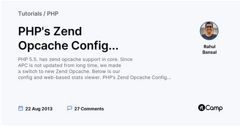 PHP S Zend Opcache Config Web Viewer RtCamp
