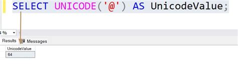 SQL Server UNICODE Function SQL Server Guides