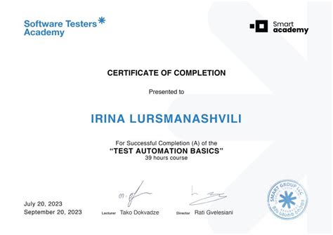 Irina Lursmanashvili On Linkedin Testautomation Testing