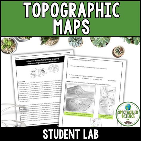 Topographic Maps And Models Lab Mapping Earth S Surface Worksheets Spectacular Science