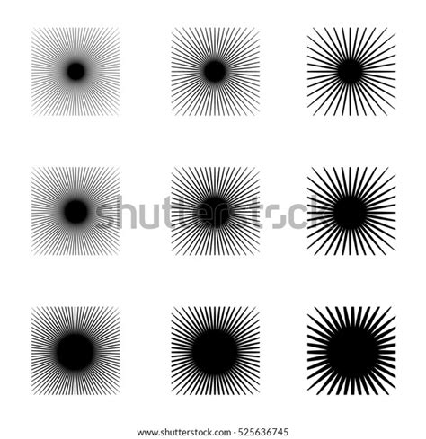 Circular Radial Lines Pattern Radiating Stripes Stock Illustration 525636745 Shutterstock