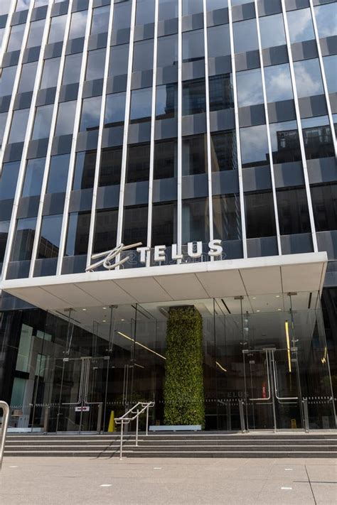 Telus Building In Downtown Montreal Quebec Canada Editorial Stock