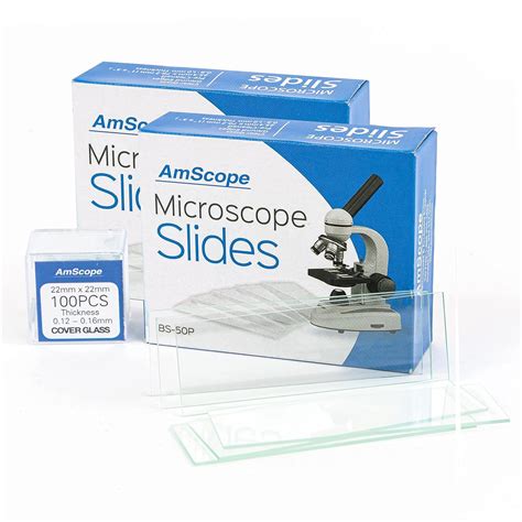 Microscope Slides 100 Blank Slides With 100 Cover Glass Blank Slides