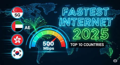 Top 10 Countries With The Fastest Internet Speed 2025