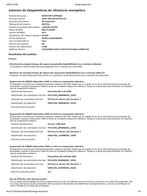 Energy Report Html Pdf