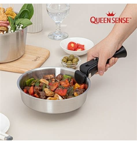 퀸센스 손잡이분리 인덕션가능 냄비세트 스텐 후라이팬 라면 캠핑 편수 전골냄비 티몬