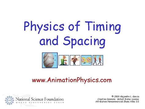 physics of timing and spacing animation physics