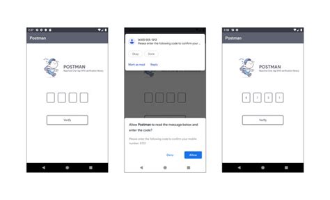 postman postman is a reactive one tap sms veri codekk androidopen