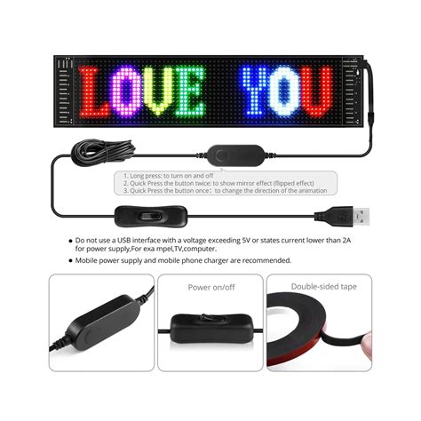 5v Flexible Led Matrix Panel 1268cm 1536 Led Flexible Rees52