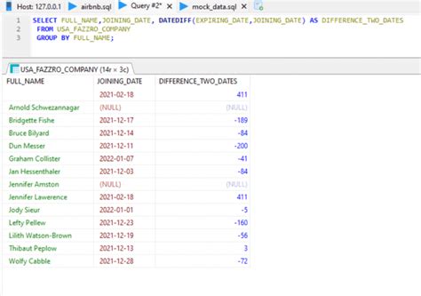 MariaDB Difference Between Two Dates DatabaseFAQs Com