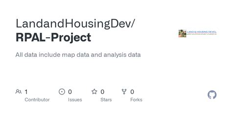 github landandhousingdev rpal project all data include map data and