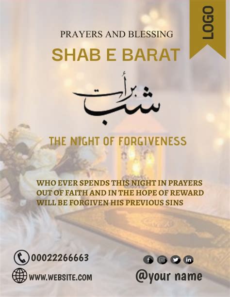 303 Free Shab E Barat Poster Templates Postermywall