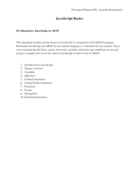 pdf javascript basics tutorial dokumen tips