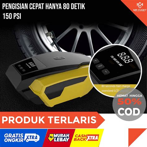 Jual Cod Kompresor Udara Angin Mobil Portabel Pompa Inflasi Ban