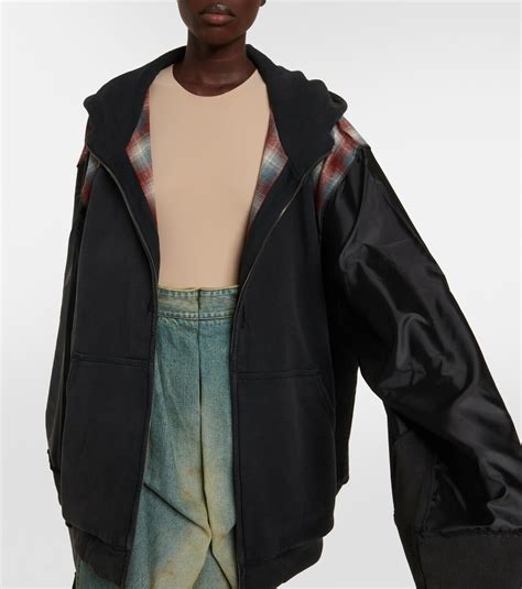 Maison Margiela X Pendleton Colorblocked Cotton Hoodie Maison Margiela