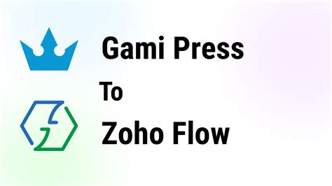 Automate Gamipress With Zoho Flow Integration Bit Apps
