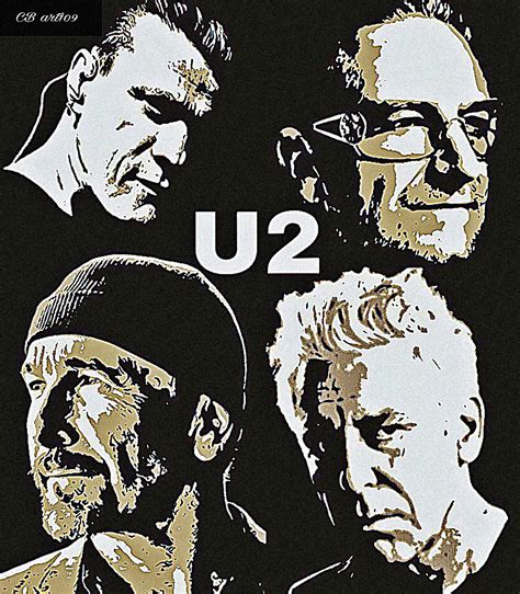 U2 Band Pop Art Portrait Poster By Cholik Hamka Displate Artofit