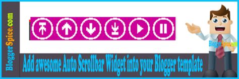 Add Awesome Auto Scrollbar Widget Into Your Blogger Template BloggerSpice SEO And Money