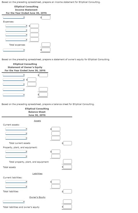 Solved Financial Statements From The End Of Period