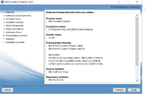 Ibm Filenet Client Connector Throws Pre Requisite Missing Issue On Cpecl Version 5510 5511