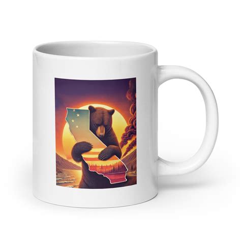 White Glossy Mug The Sunset Magazine Shop