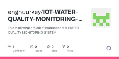 Github Engnuurkeyiot Water Quality Monitoring System This Is My