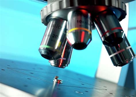 Optical Measurement Microscope Greeting Card By Science Photo Library