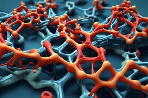 Protein 3d Structure Wallpaper Premium Ai Generated Image