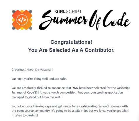 Harsh Shrivastava On Linkedin Opensource Girlscriptsummerofcode