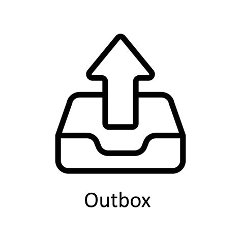 Outbox Vector Outline Icons Simple Stock Illustration Stock 21831862