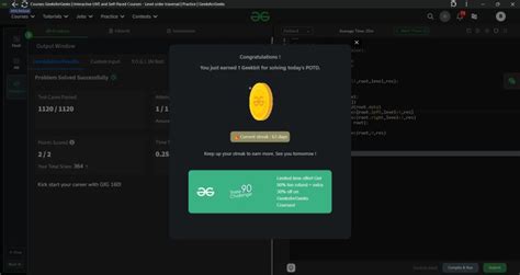 gfg160 day63 problemsolving codingjourney geeksforgeeks… balamurugan t