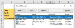 Name Manager In Excel Explanation How To Use Examples