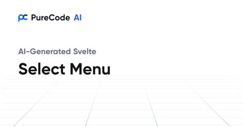 Build Great Svelte Select Menu Components Faster Using Ai Tools